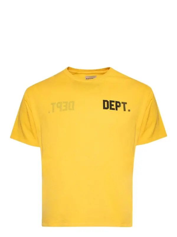 GALLERY DEPT. Logo-print Reversible T-shirt - Yellow