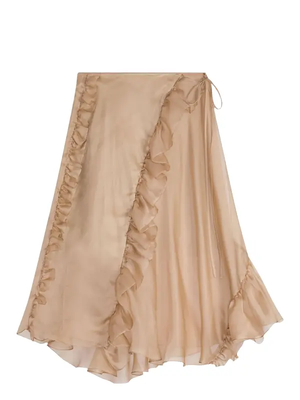 Cecilie Bahnsen Adelina Midi Skirt - Neutrals