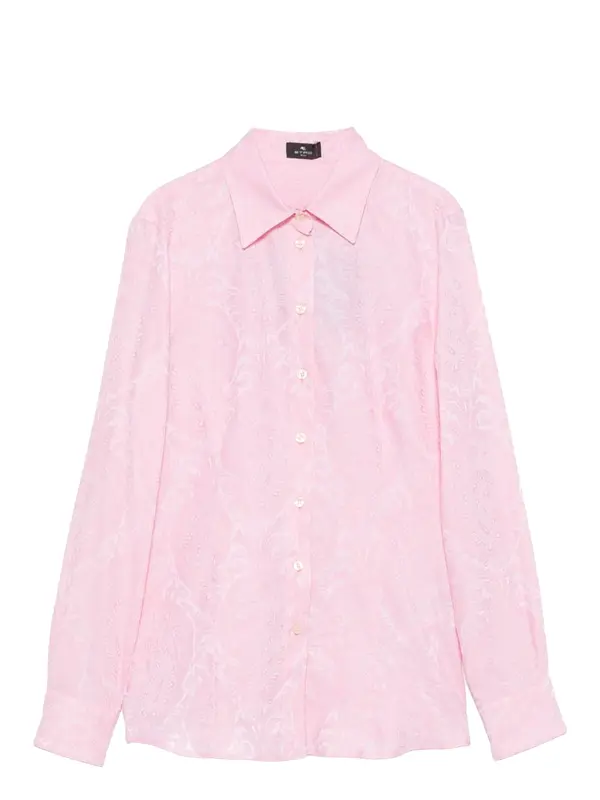 Etro Paisley-jacquard Shirt - Pink