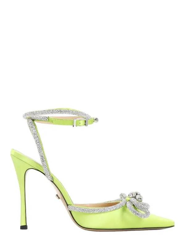 Mach & Mach 110mm Double Bow Pumps - Green