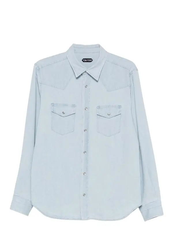 TOM FORD Denim Shirt - Blue