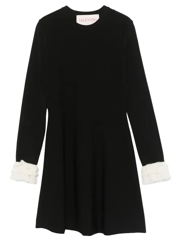 Valentino Garavani Knitted Midi Dress - Black