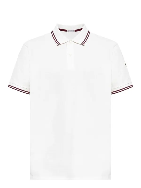 Moncler Logo-patch Polo Shirt - White