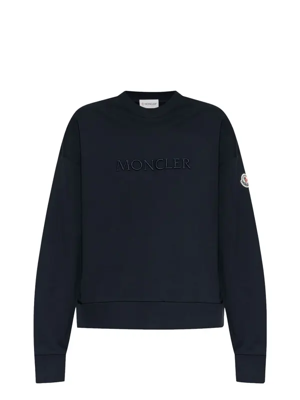 Moncler Logo-embroidered Sweatshirt - Blue