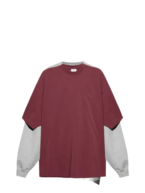 Vetements Layered Sweatshirt - Red