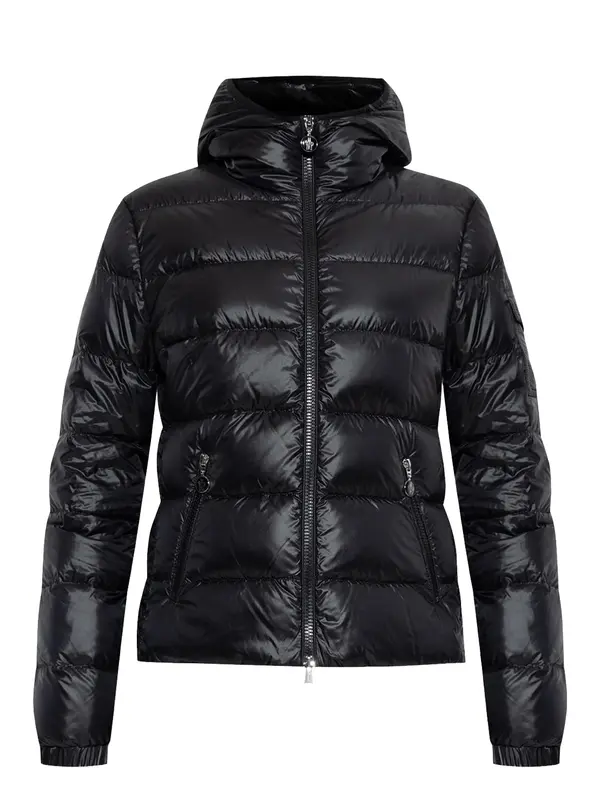 Moncler Gles Down Jacket With Hood - Black
