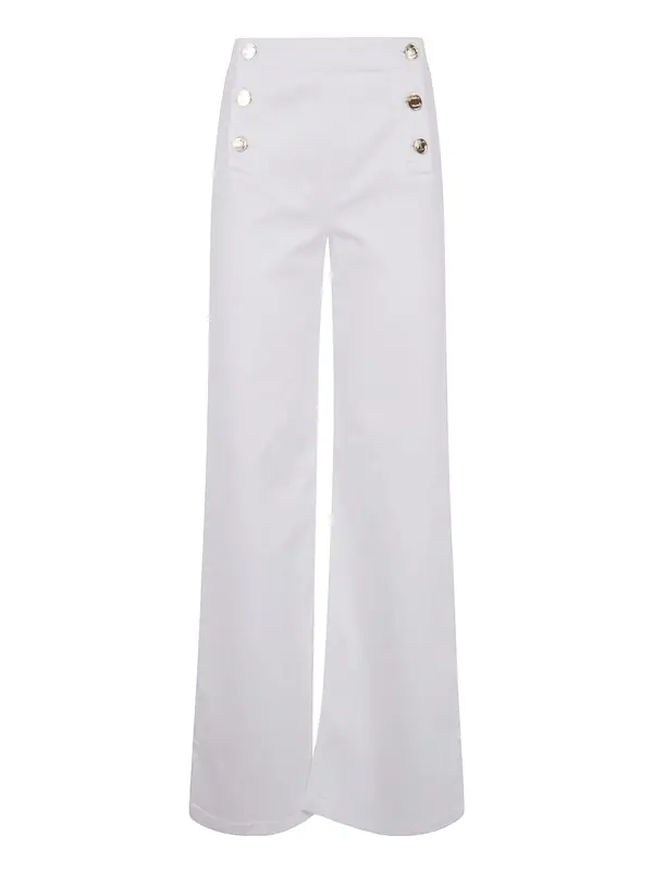 TWINSET Flared Jeans - White