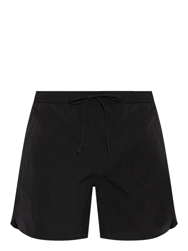 Moncler Crinkled-finish Swim Shorts - Black