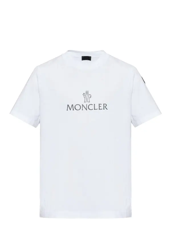 Moncler Logo Cotton T-shirt - White
