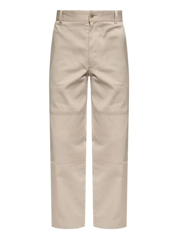 Moncler Gabardine Trousers - Neutrals