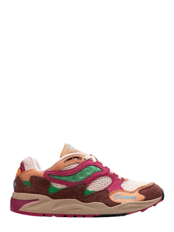 Saucony X Jae Tips Grid Shadow 2 What's The Occasion? Wear To The Party Sneakers - Brown