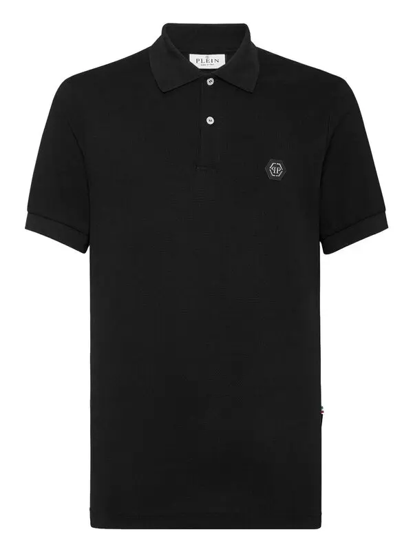 Philipp Plein Skull & Bones Polo Shirt - Black