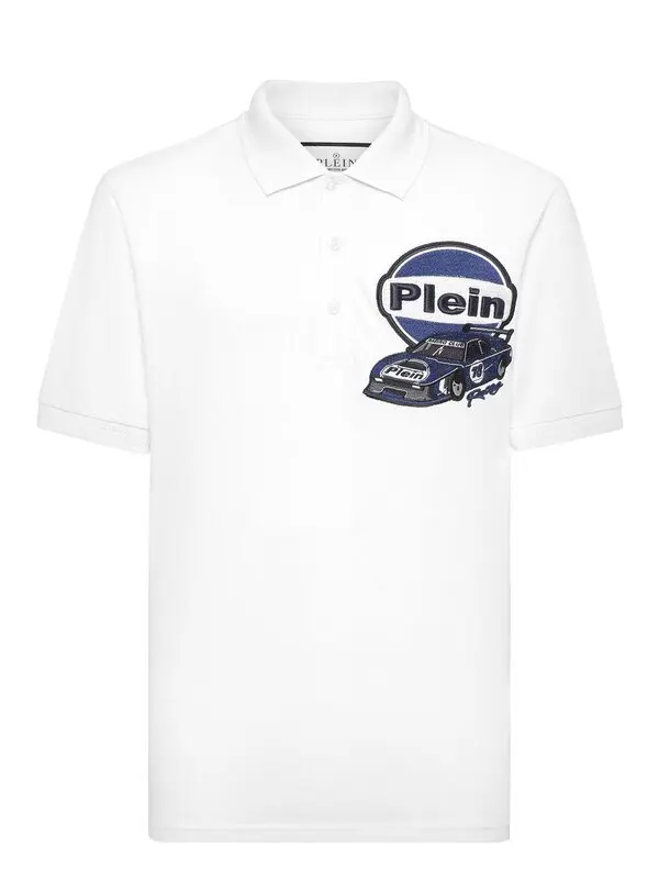 Philipp Plein Cars Racing Polo Shirt - White