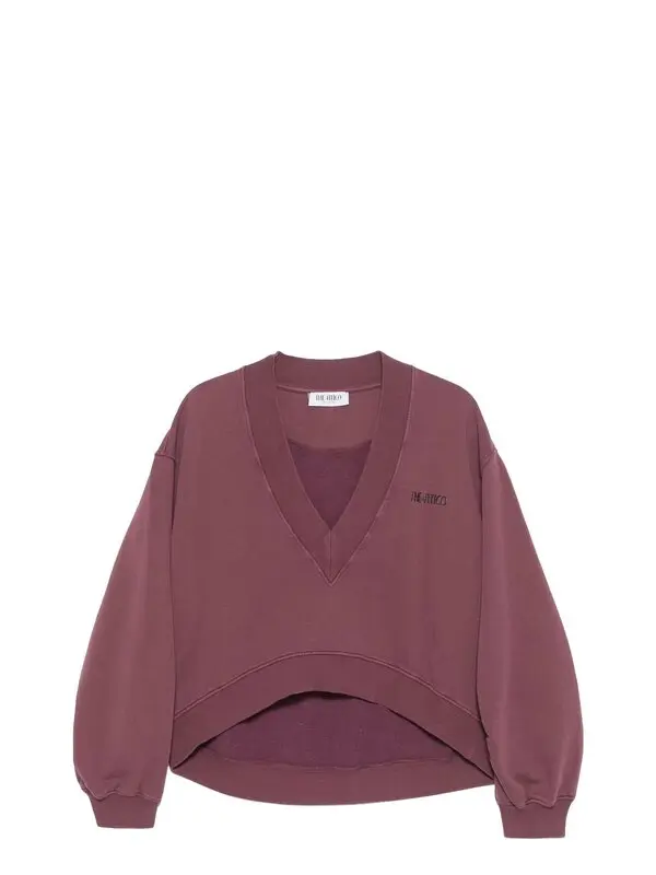 Attico Logo-embroidered Sweatshirt - Red