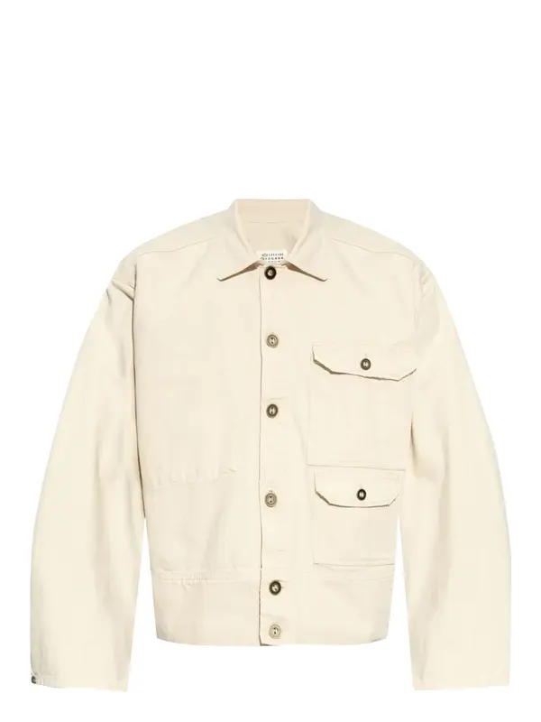MAISON MARGIELA Denim Shirt Jacket - Neutrals