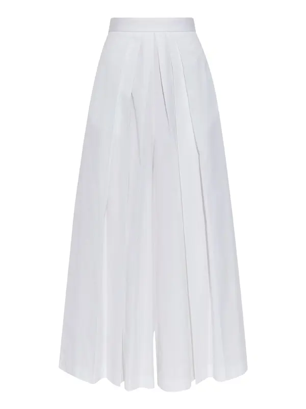 Fabiana Filippi Pleat-detailing Trousers - White