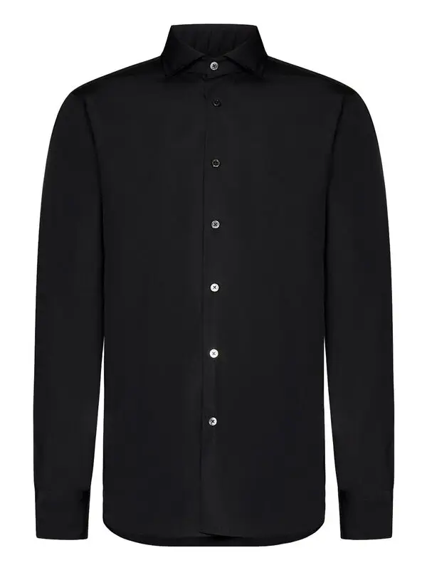 FRANZESE COLLECTION Cotton Shirt - Black
