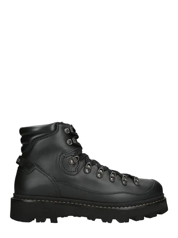Moncler Leather Peka Trek Hiking Boots - Black