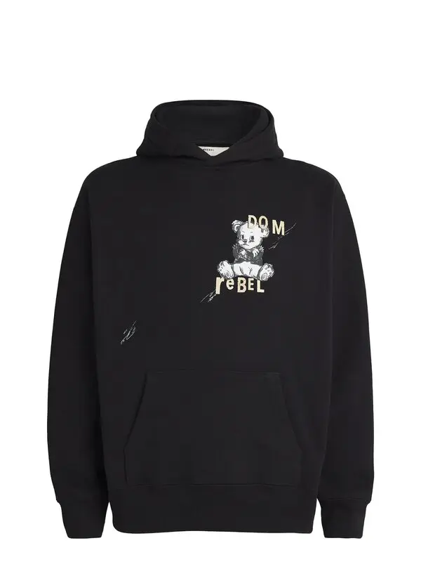 DOMREBEL Cotton Gloomy Hoodie - Black