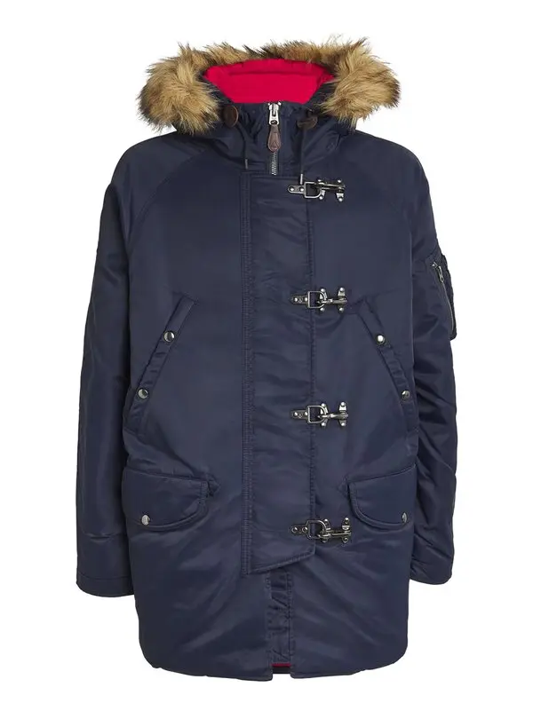 Polo Ralph Lauren Faux Fur-trim Down Parka - Navy