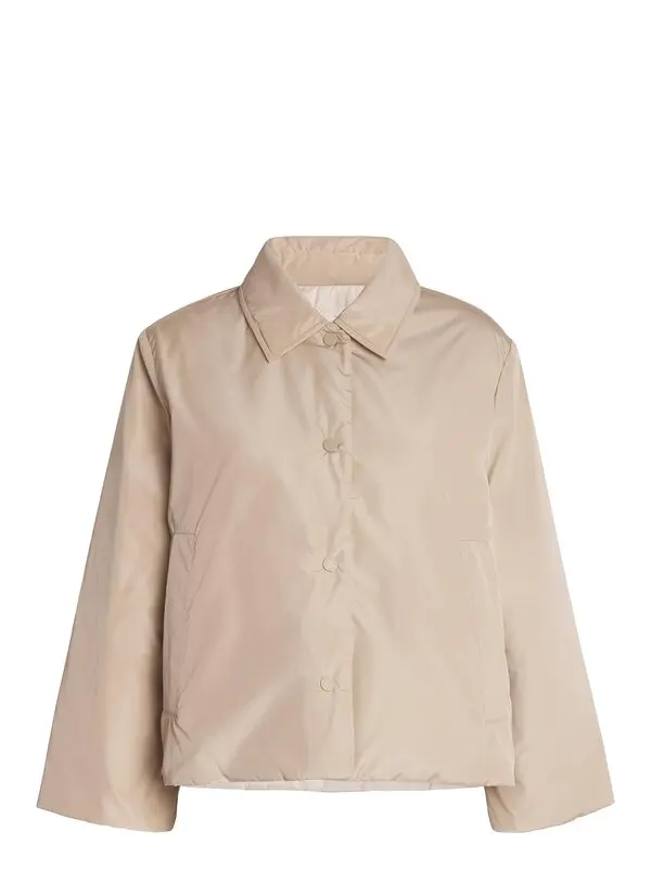 Max Mara Reversible Padded Taffeta Jacket - Beige