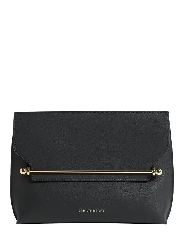 Strathberry Leather Stylist Clutch - Black