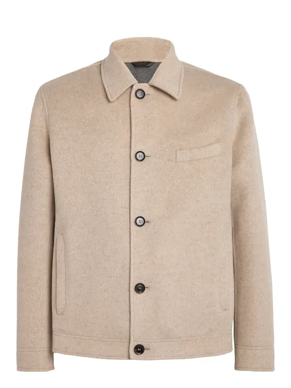 Brioni Cashmere Work Jacket - Nude