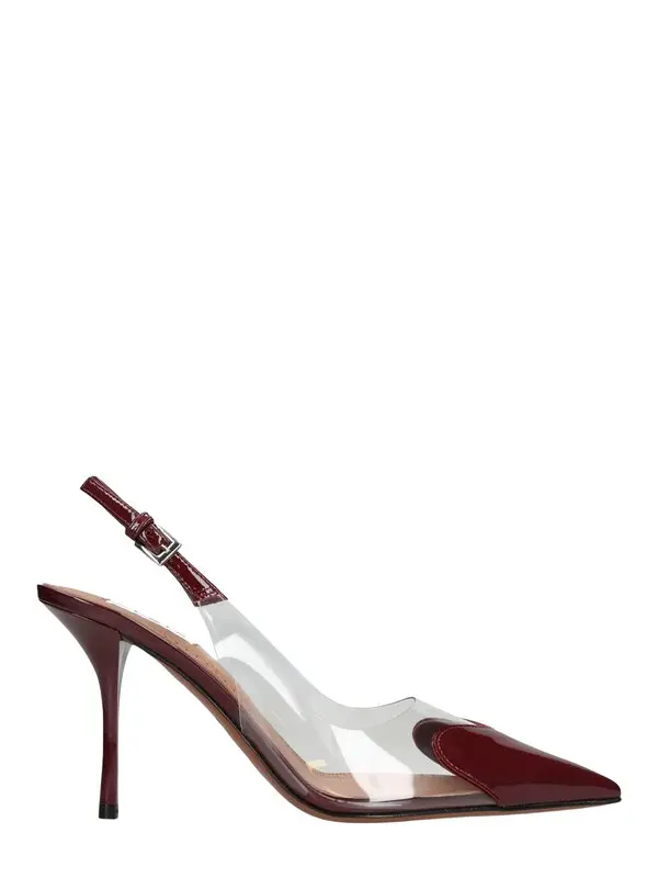 Alaïa Coeur Slingback Pumps - Burgundy