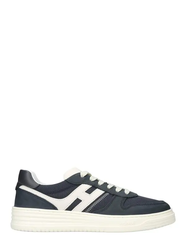 Hogan H630 Leather Sneakers - Navy