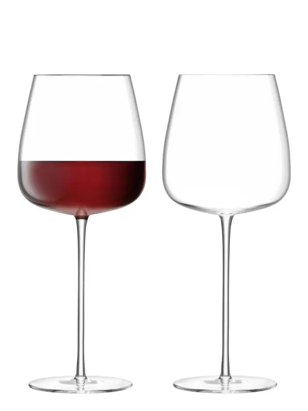 LSA INTERNATIONAL Set Of 2 Wine Culture Red Wine Goblets - Clear