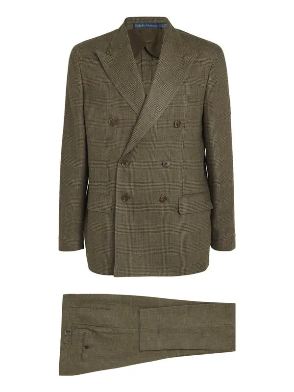 Polo Ralph Lauren Silk-linen Glen 2-piece Suit - Green