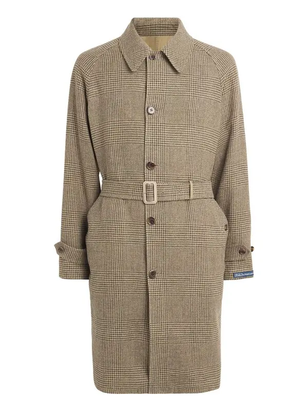 Polo Ralph Lauren Tweed-poplin Reversible Overcoat - Green