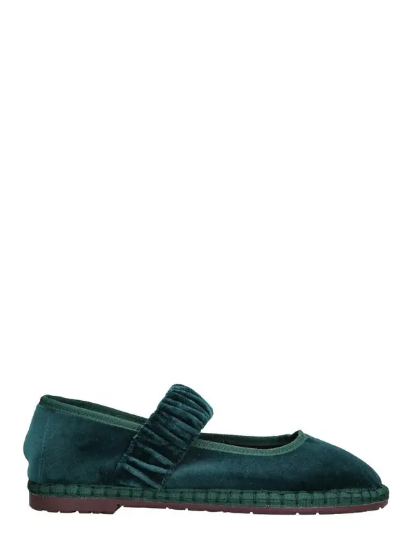 FLABELUS Velvet Mafalda Espadrilles - Green