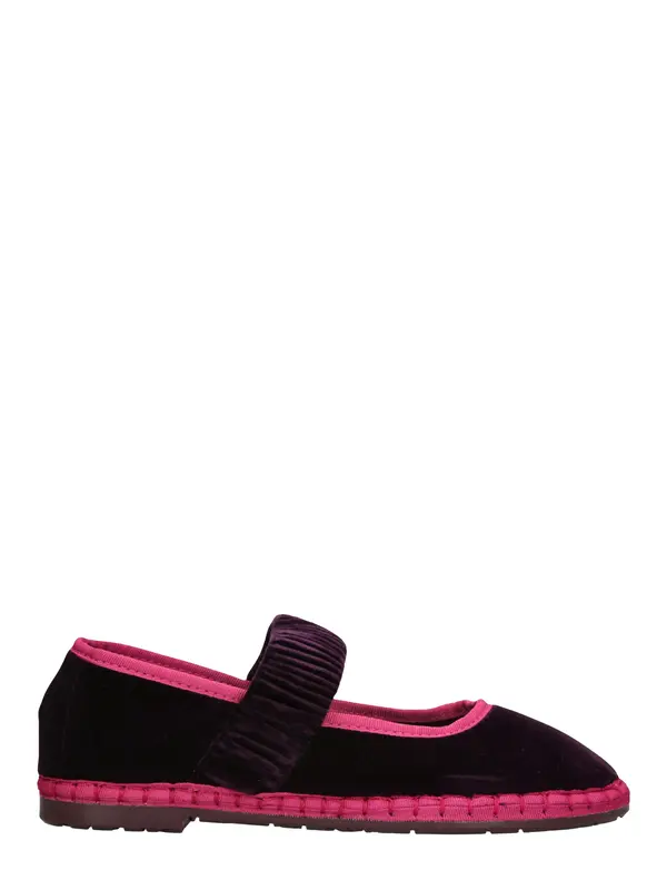 FLABELUS Velvet Mafalda Espadrilles - Purple