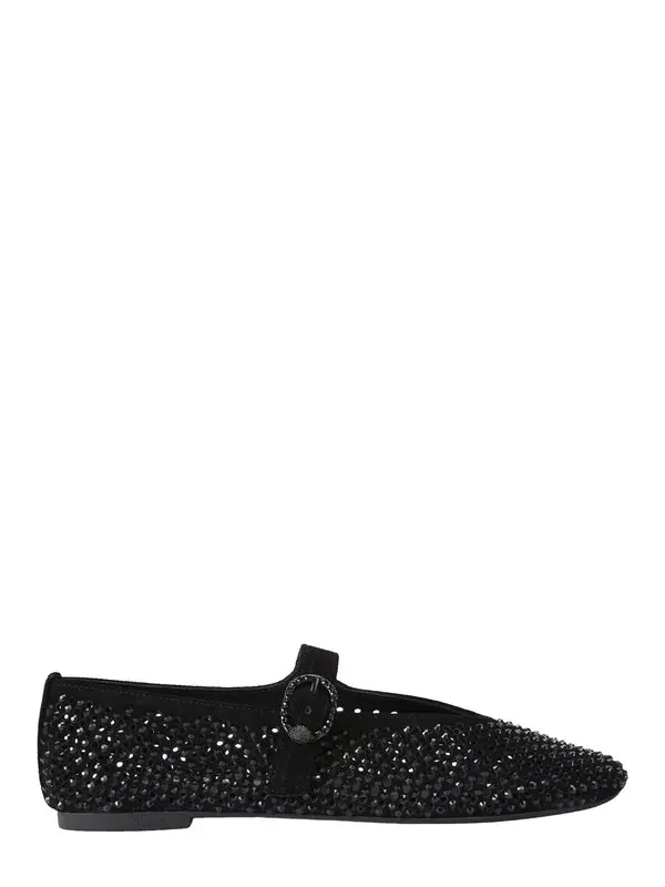 Kurt Geiger Embellished Mayfair Ballet Flats - Black