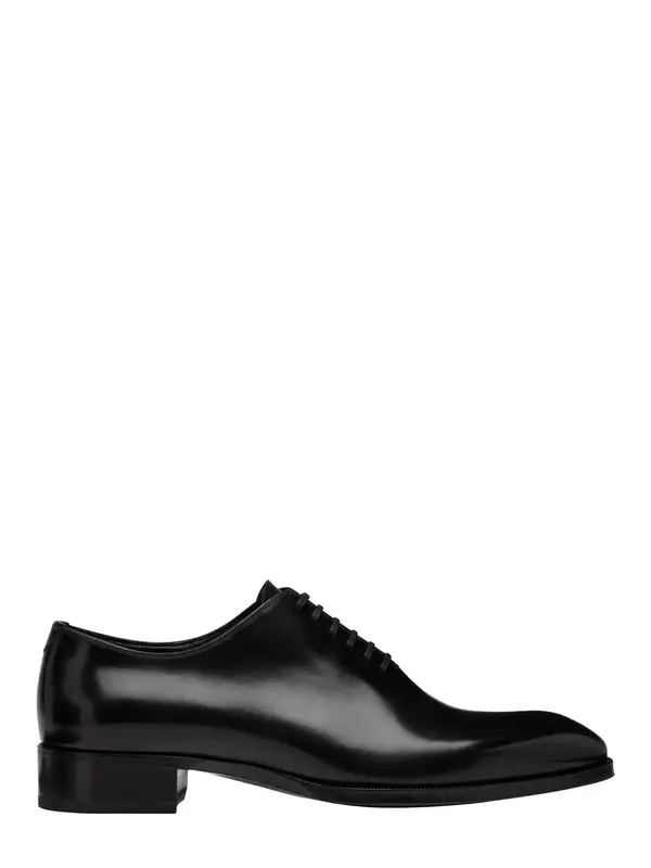TOM FORD Burnished Leather Elkan Lace-up Shoes - Black