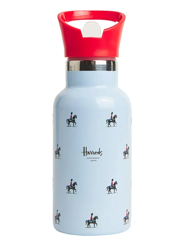 Harrods Horse Guards Print Water Bottle - Blue