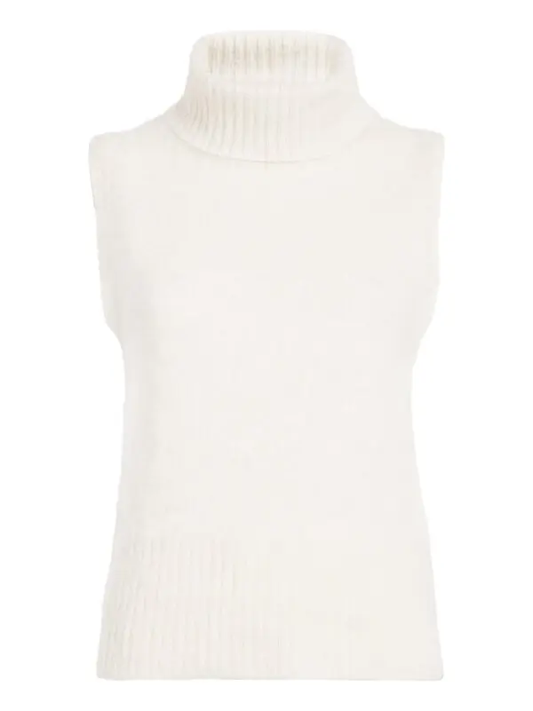 Veronica Beard Cashmere Mazzy Sweater Vest - Ivory
