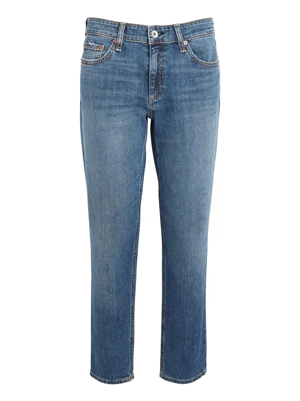 Rag & Bone Low-rise Dre Boyfriend Jeans - Blue