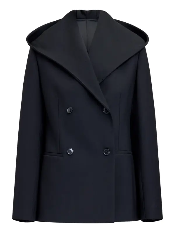 Alaïa Virgin Wool Tailored Coat - Black