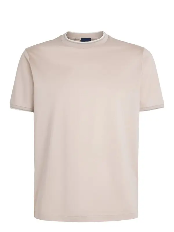 Paul & Shark Mercerised Cotton T-shirt - Beige