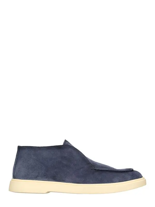 Officine Creative Suede Ankle Boots - Navy