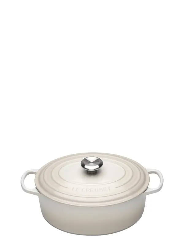 LE CREUSET Cast Iron Oval Casserole Dish - Ivory