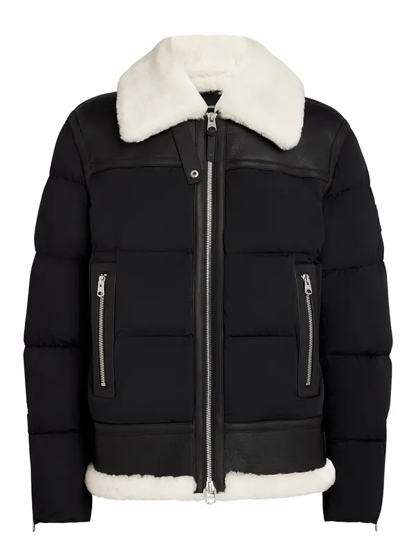 Mackage Robert Shearling Puffer Jacket - Black