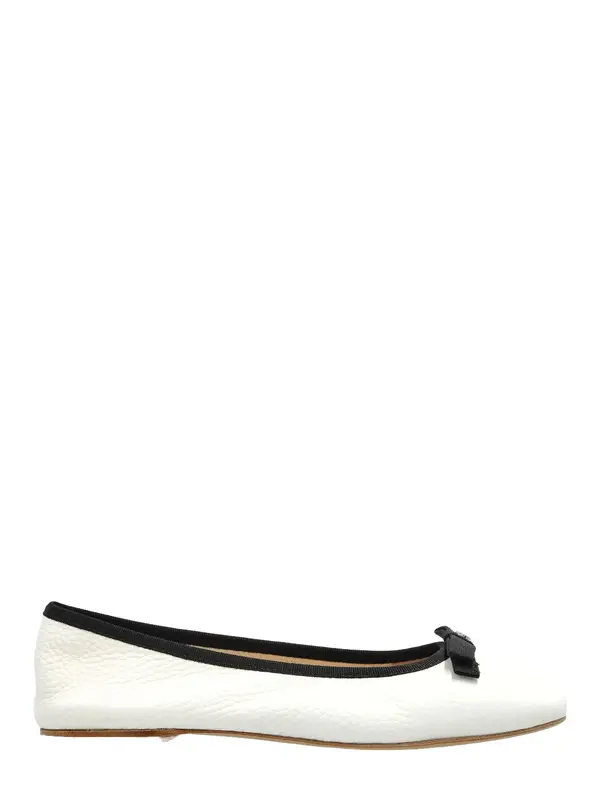 Casadei Leather Ballet Flats - Neutrals