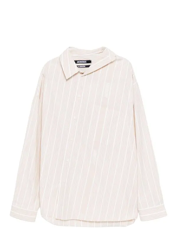 Jacquemus Business Big Logo Shirt - Brown
