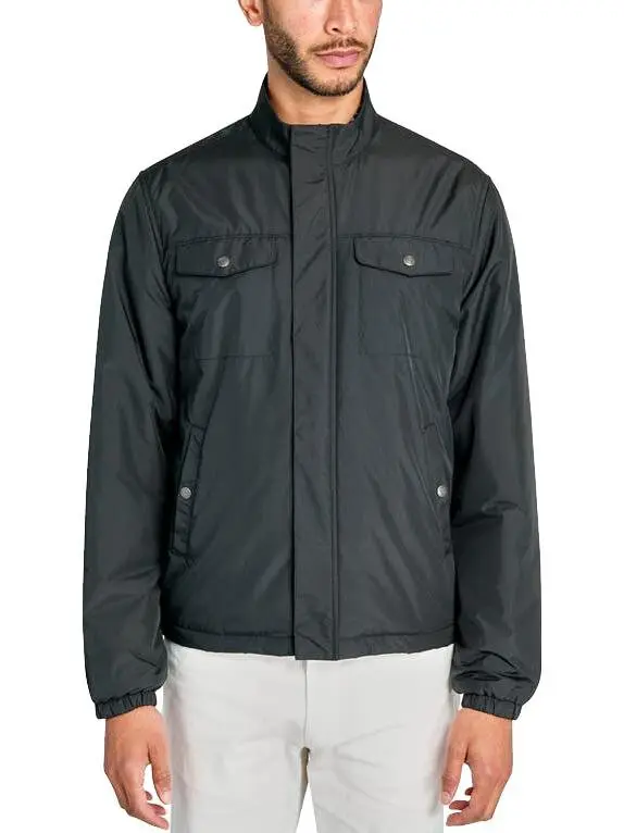 CON.STRUCT Slim Fit Recycled Hybrid Field Jacket - Black