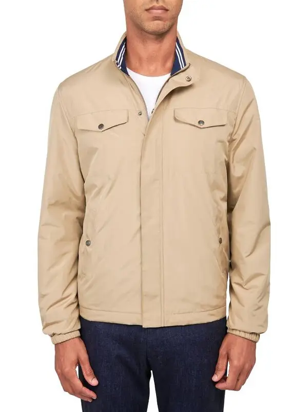 CON.STRUCT Slim Fit Solid Hybrid Field Jacket - Khaki