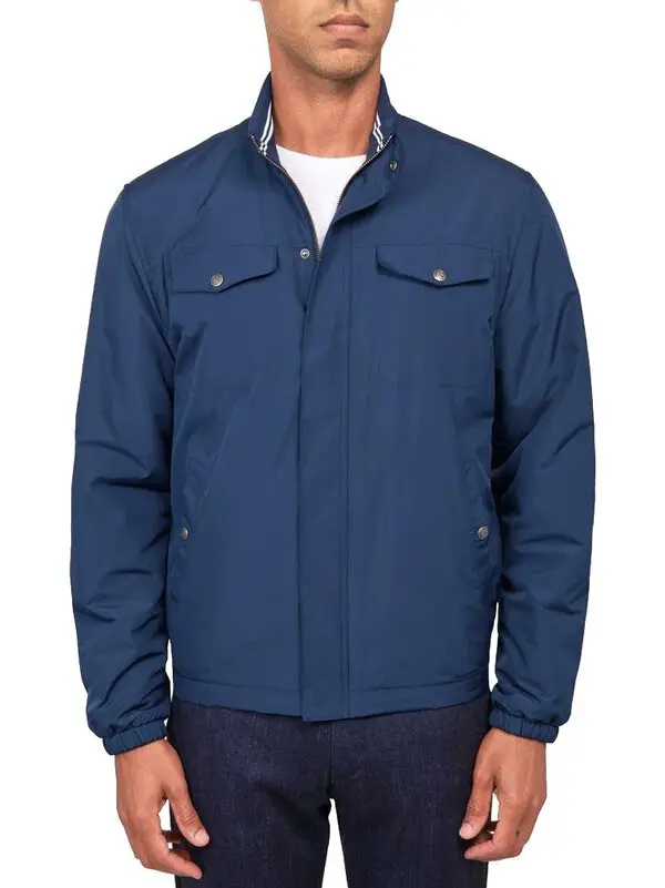 CON.STRUCT Slim Fit Solid Hybrid Field Jacket - Navy