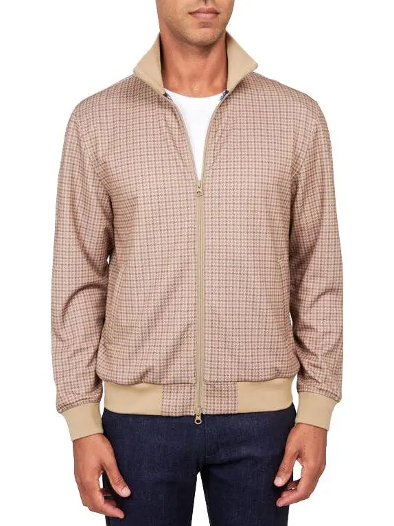 CON.STRUCT Houndstooth Track Jacket - Khaki